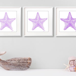 Starfish Pointillism Art - Etsy