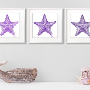 Starfish Pointillism Art - Etsy