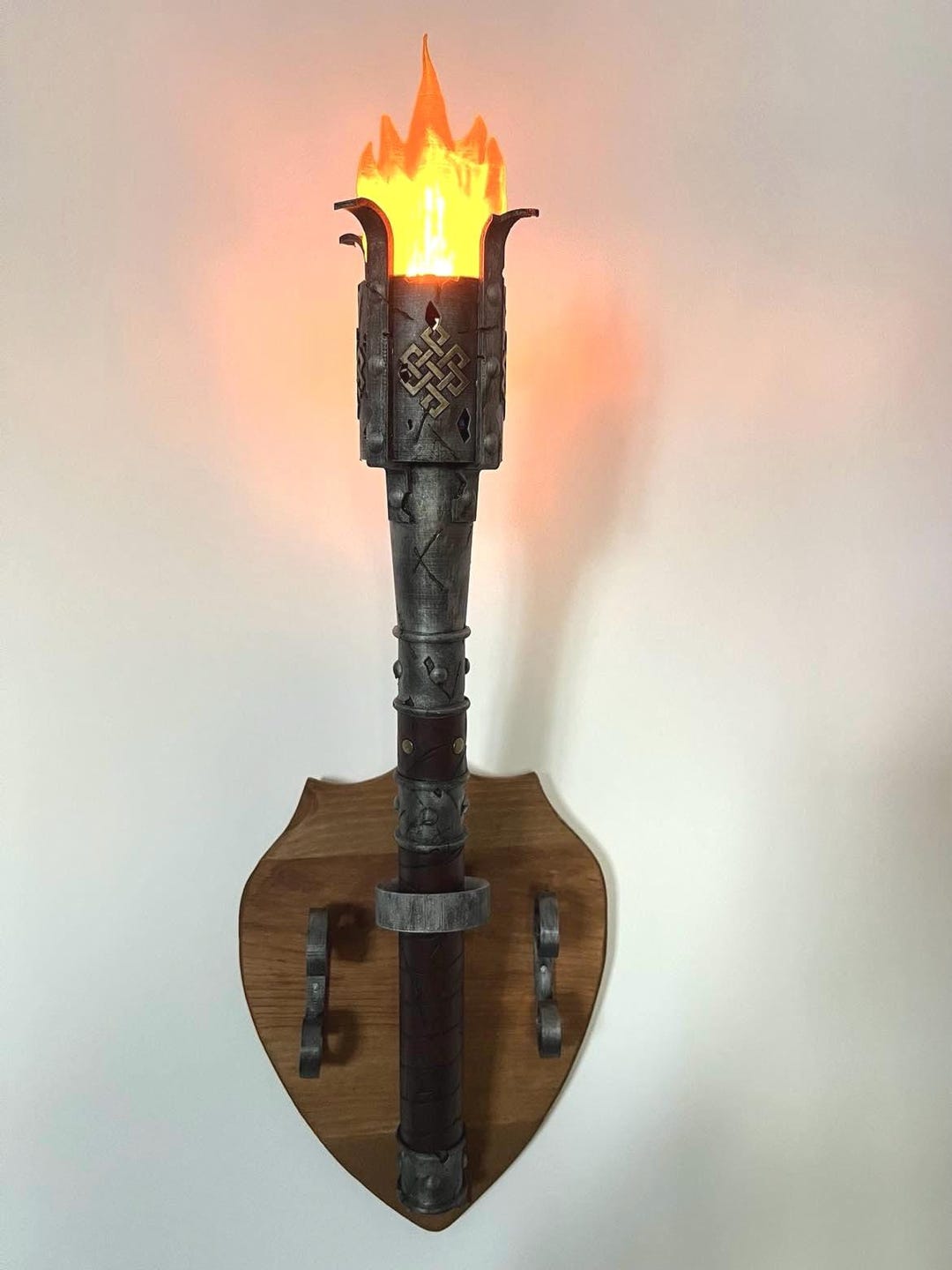 Medieval "dungeon Surveyor" LED Torch With Flame Effect for LARP, LARP ...
