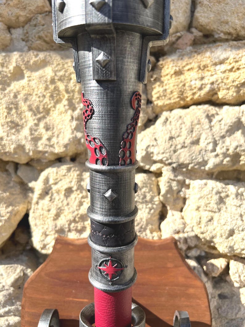 Medieval pirate LED Torch With Flame Effect for Gn, Larp, Cosplay, D&D ...