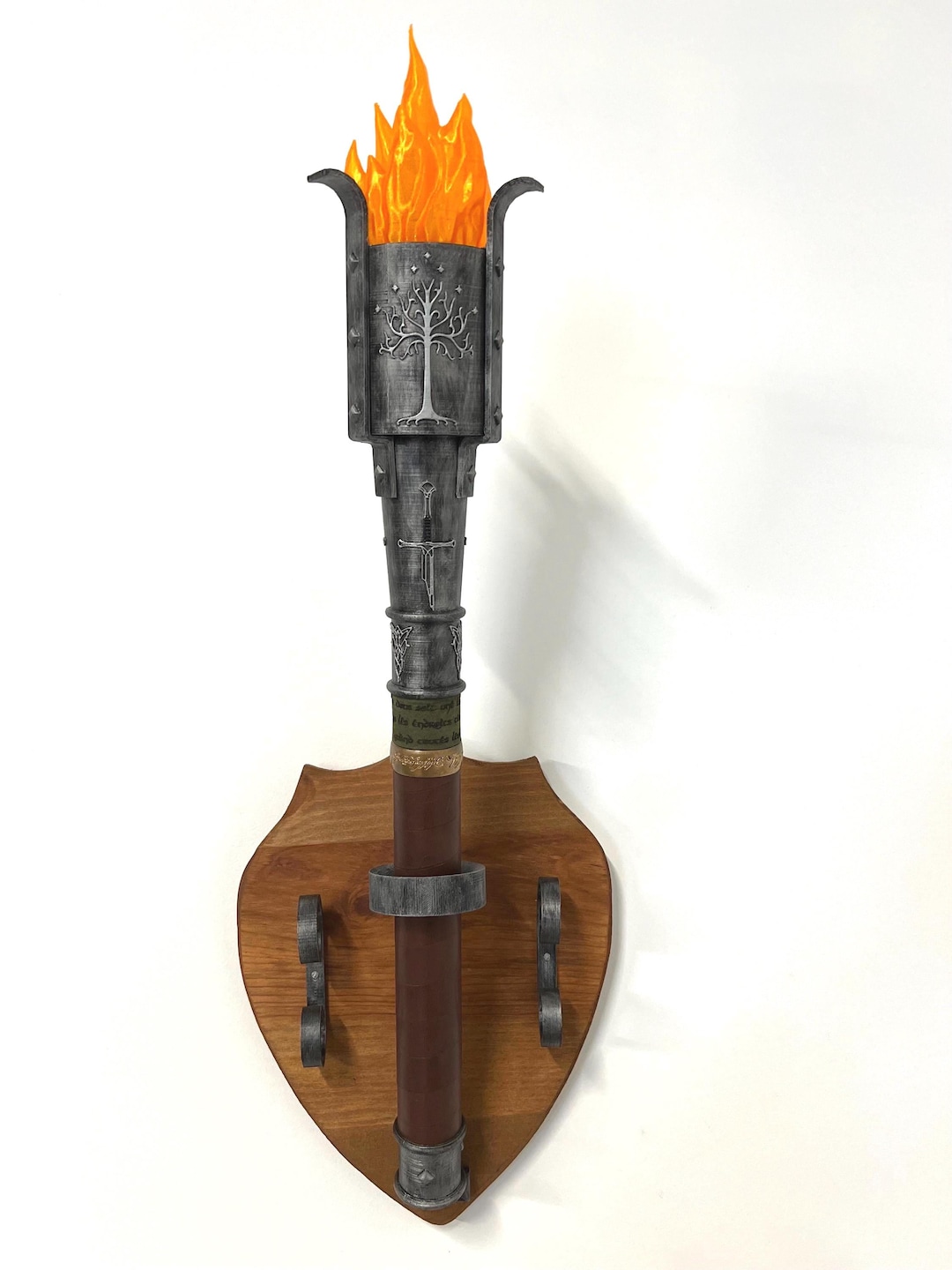 Medieval "lord of the Ring" LED Torch With Flame Effect for LARP, Larp ...