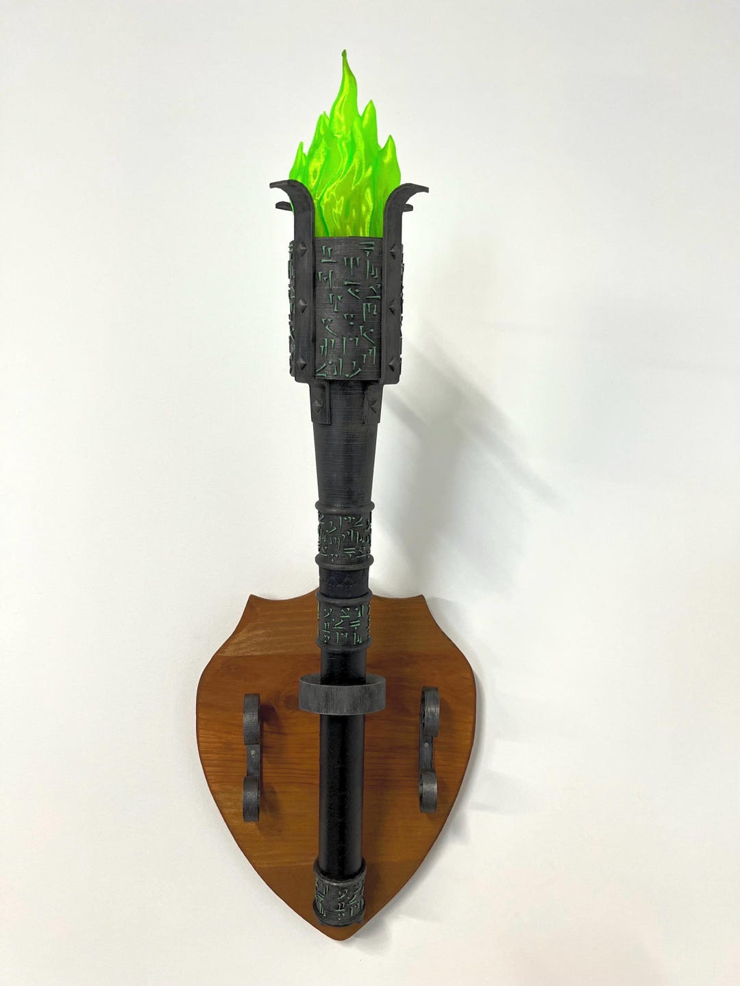 Medieval necromancer LED Torch With Flame Effect for GN, LARP, Cosplay ...