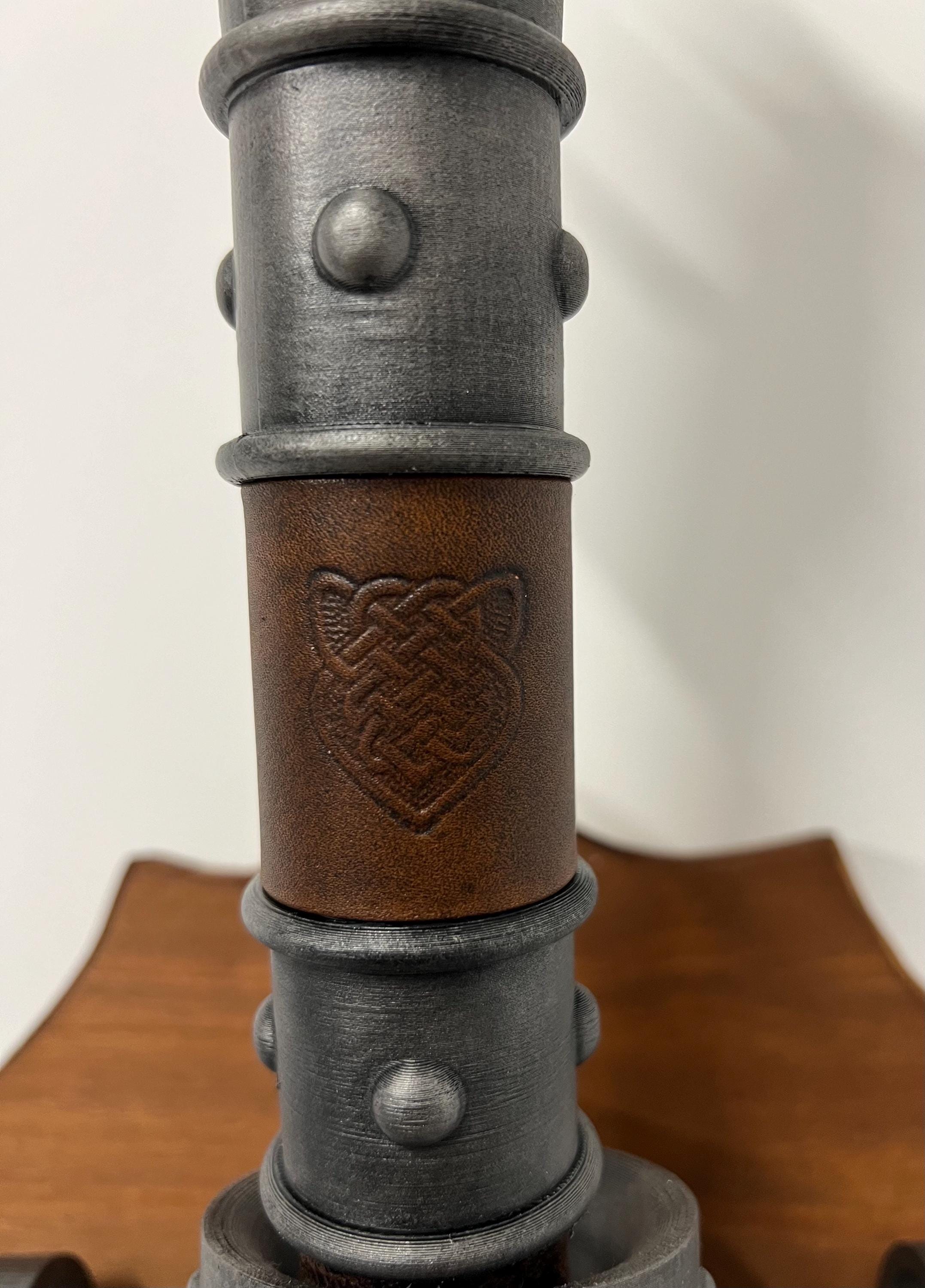 Medieval "celtic" LED Torch With Flame Effect for LARP, Larp, Cosplay ...
