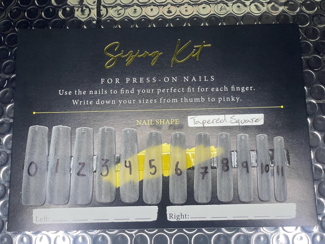 Nail Sizing Kit | Press on Sizing Kit | Size Kit | Press on Nail Kit ...