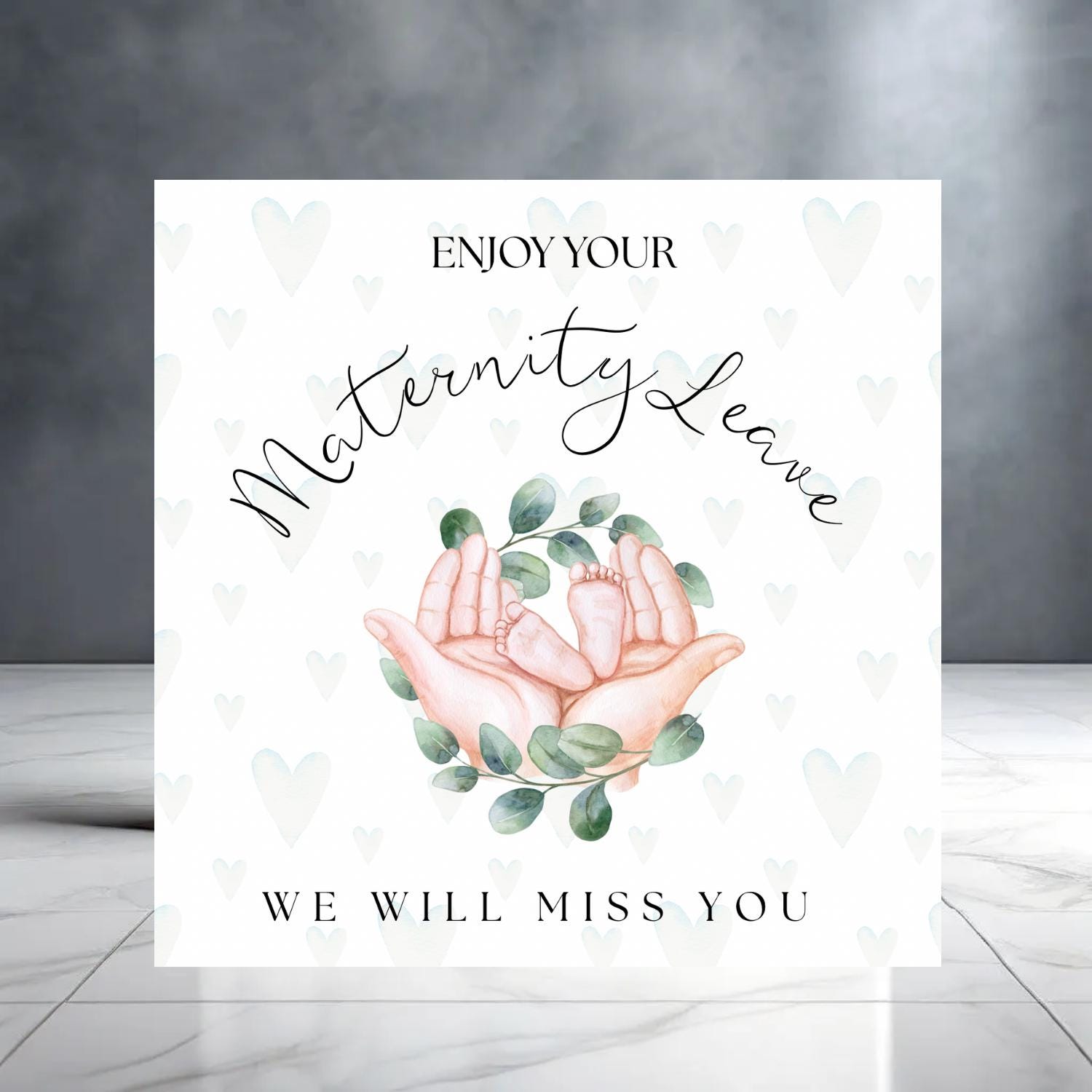 Maternity Leave Card for Coworker, New Mum Card, Office Farewell Card ...