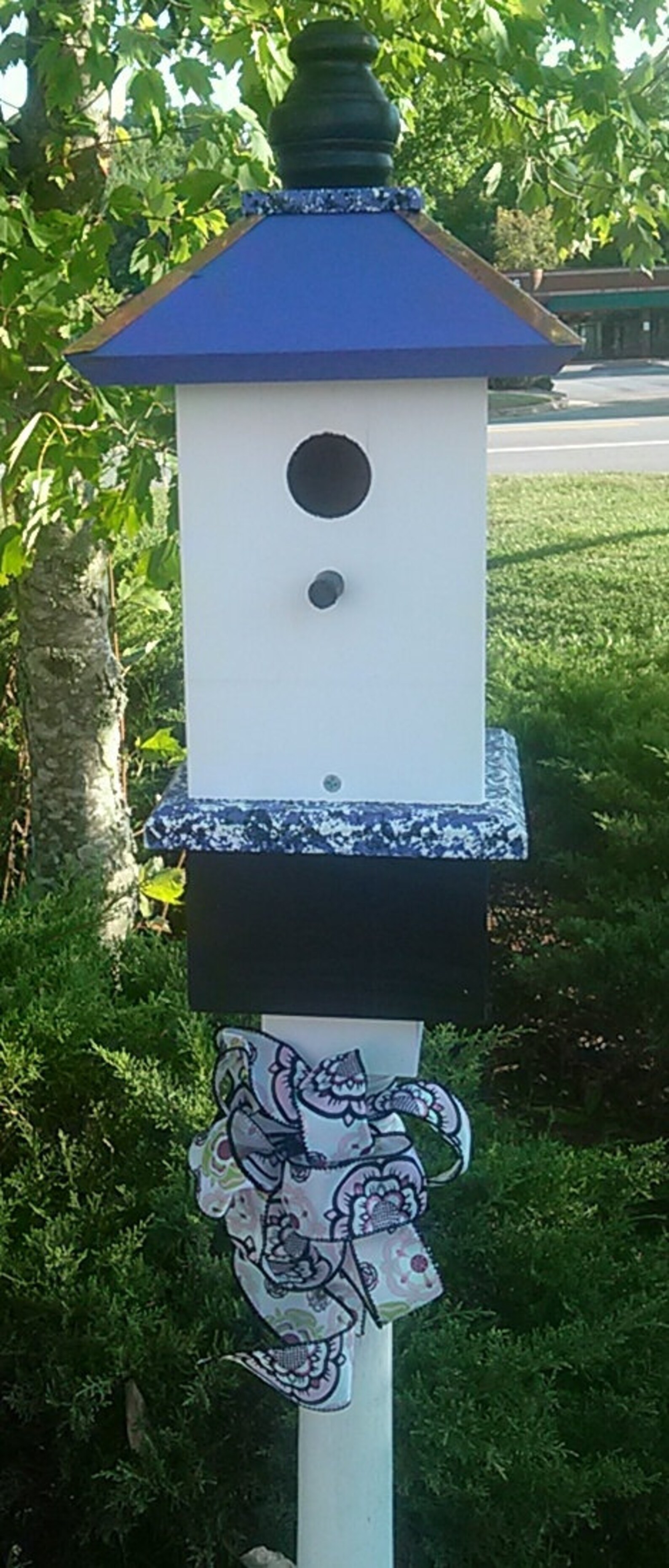 Chickadee Bird House Painted Birdhouse Handcrafted Bird | Etsy