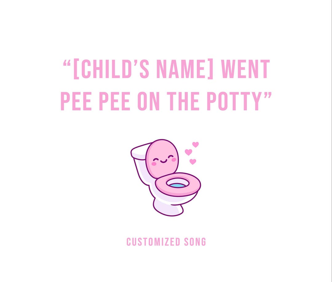Personalized Potty Song for Toddlers | Custom 'pee Pee on the Potty ...