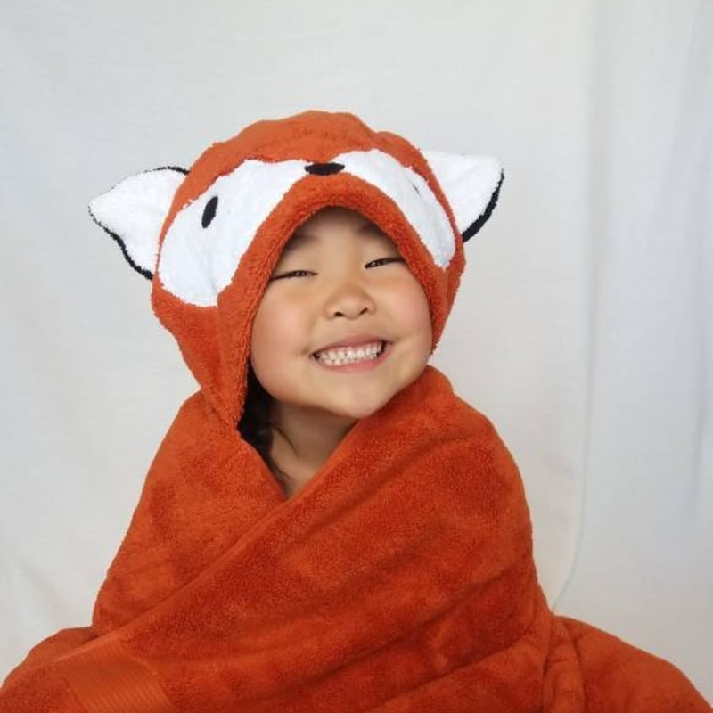 Kids Personalized Fox Bath Towels - Etsy