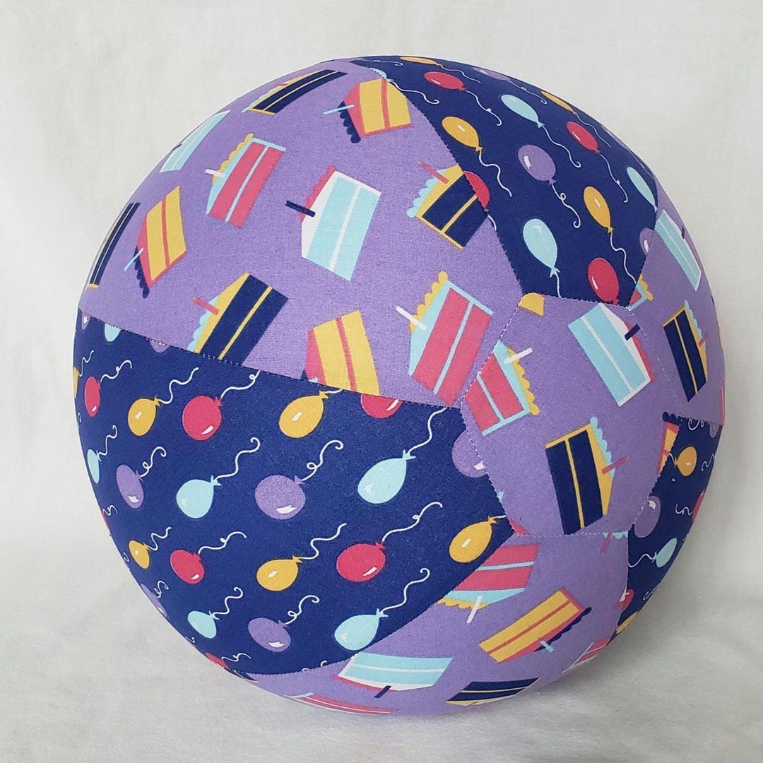 Balloon Ball / Cover Toy - Birthday Celebration Cake Fabric - Etsy