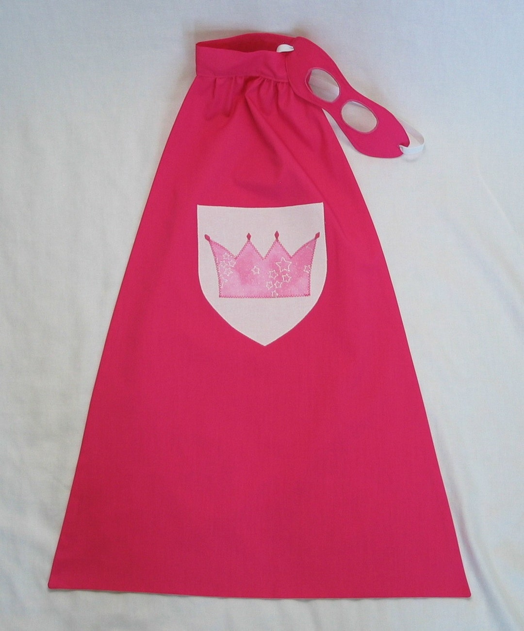 Little Super Hero Princess Cape and Mask Set - PINK With Light Pink ...