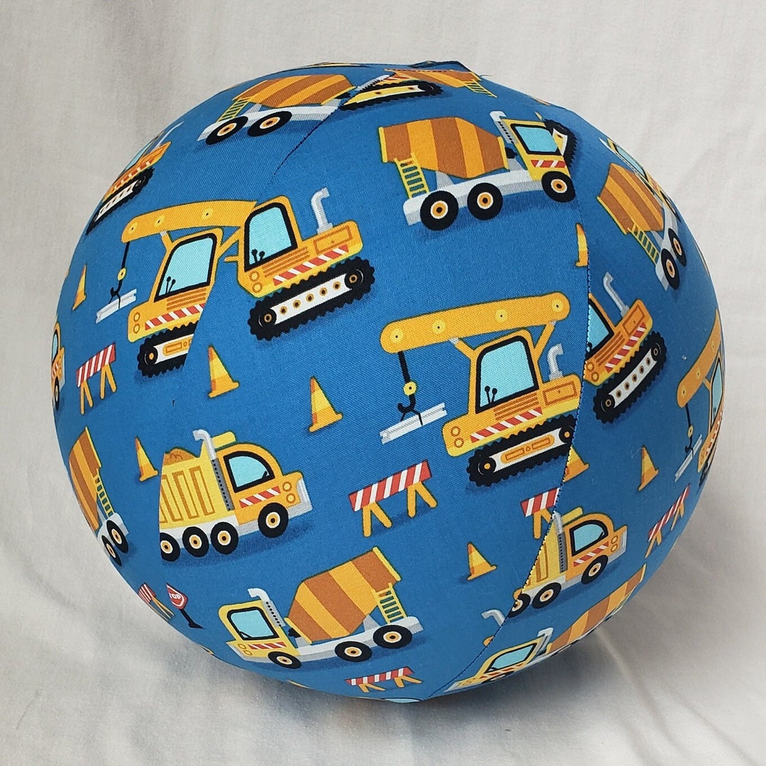 Balloon Ball Toy - Construction Vehicle Fabric - Etsy
