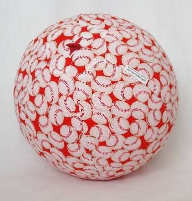 Fabric Ball Balloon Cover Red Classic Baseball Fabric - Etsy