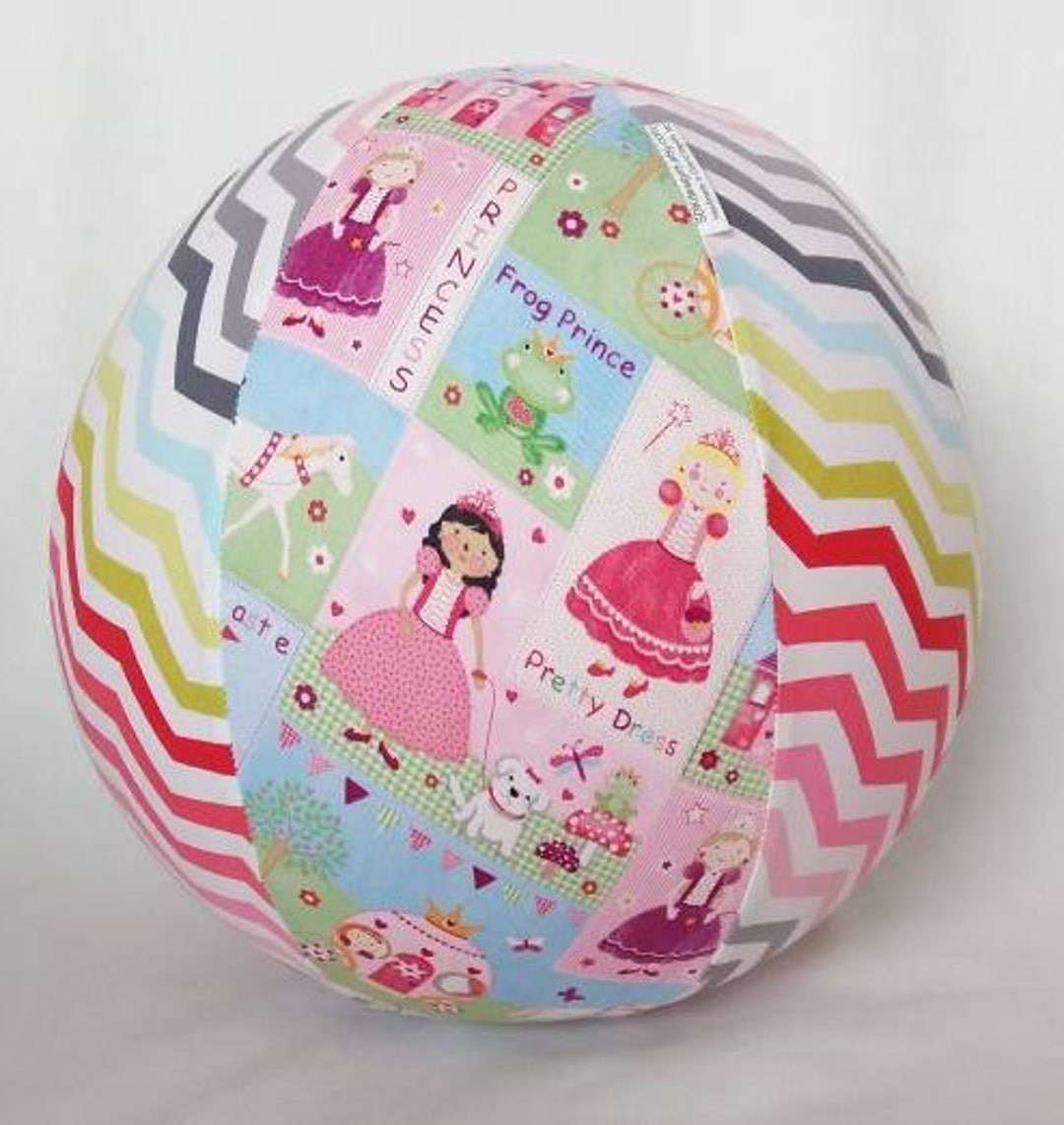 Fabric Balloon Ball TOY - Pink Princess & Her Fairytale Castle - Etsy