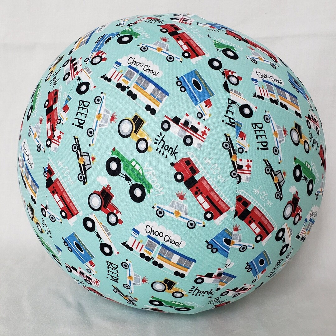 Balloon Ball TOY - Beep Honk Wheels Vehicles- Train, Monster Truck ...