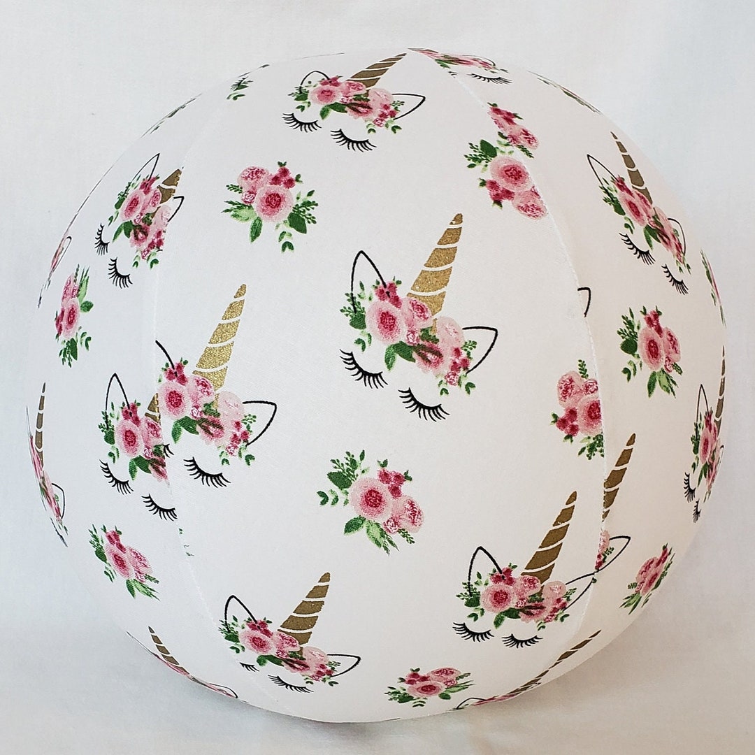 Fabric Balloon Ball Cover - TOY - Magical Unicorn Flowers - Etsy