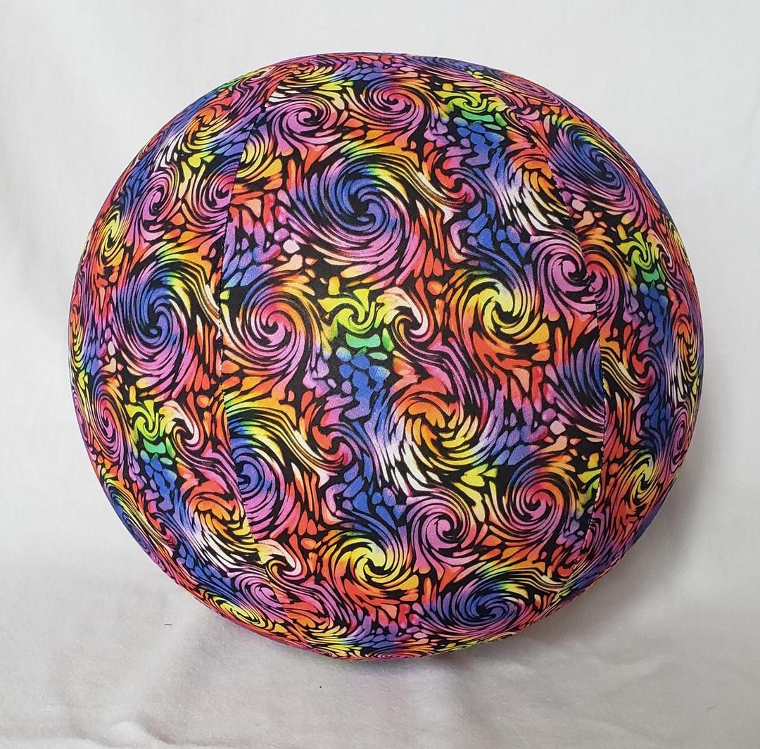 Fabric Balloon Ball Cover - TOY - Bright Fun Tie Dye Rainbow Swirls - Etsy