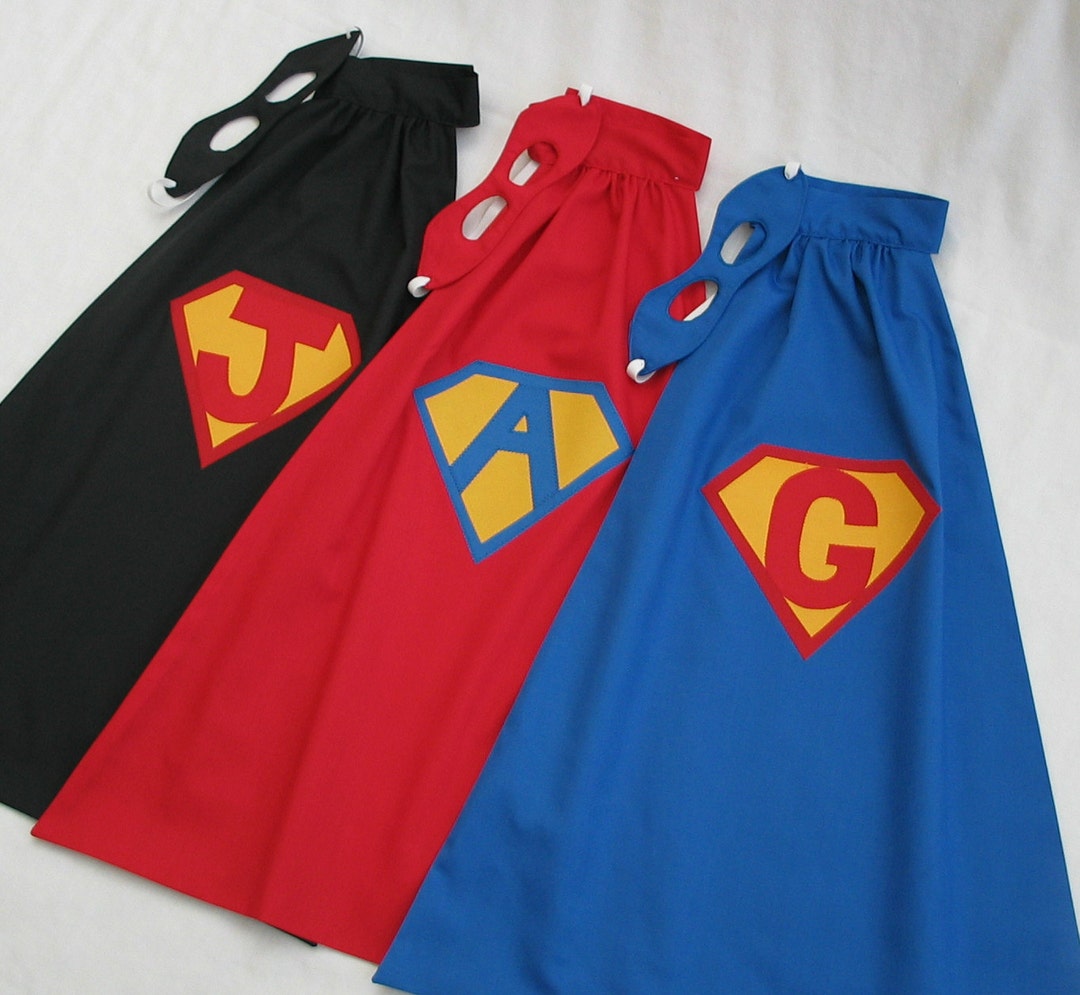 Little Super Hero Cape and Mask - PERSONALIZED - Great Birthday Present ...