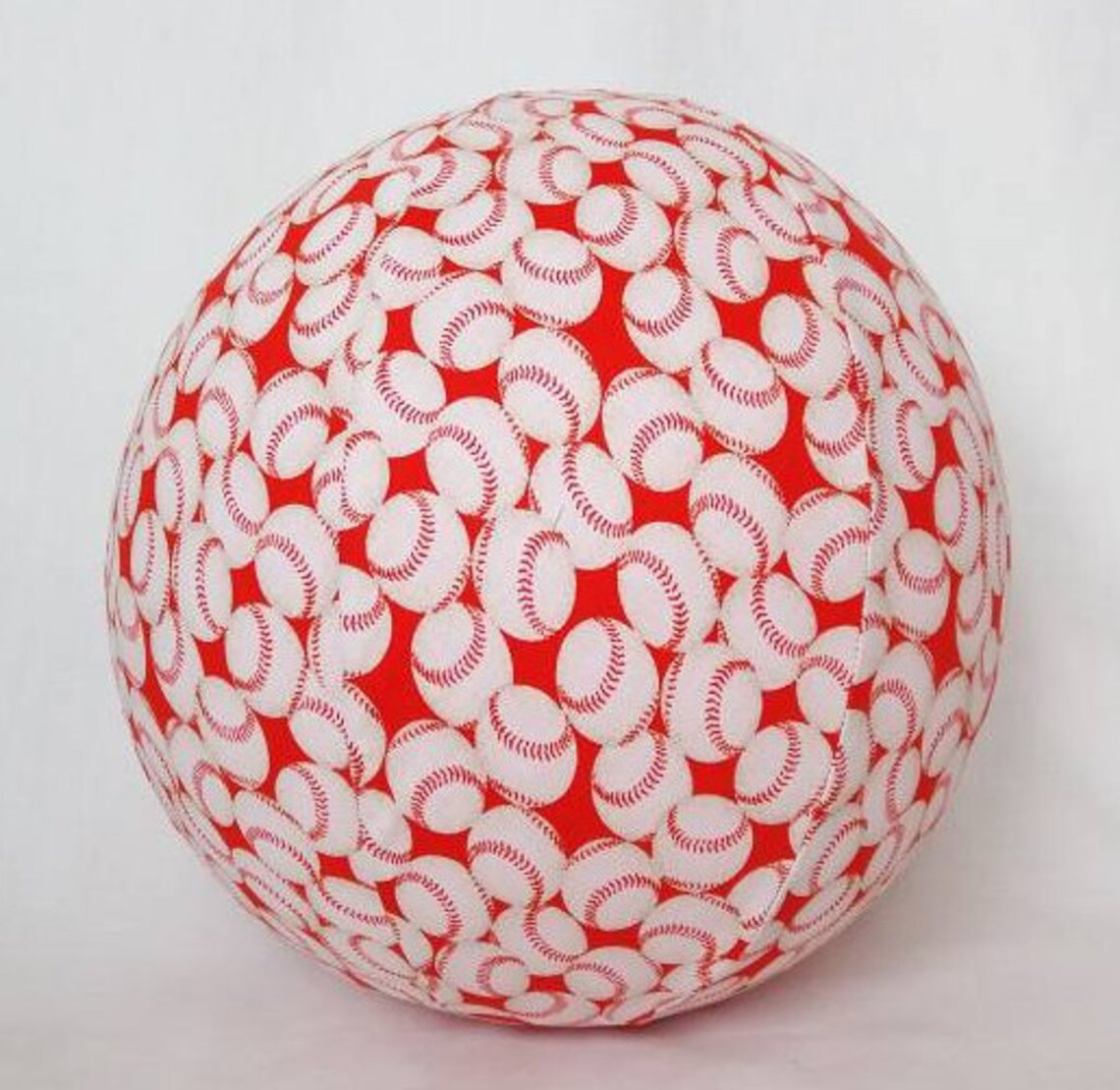 Fabric Ball Balloon Cover Red Classic Baseball Fabric - Etsy