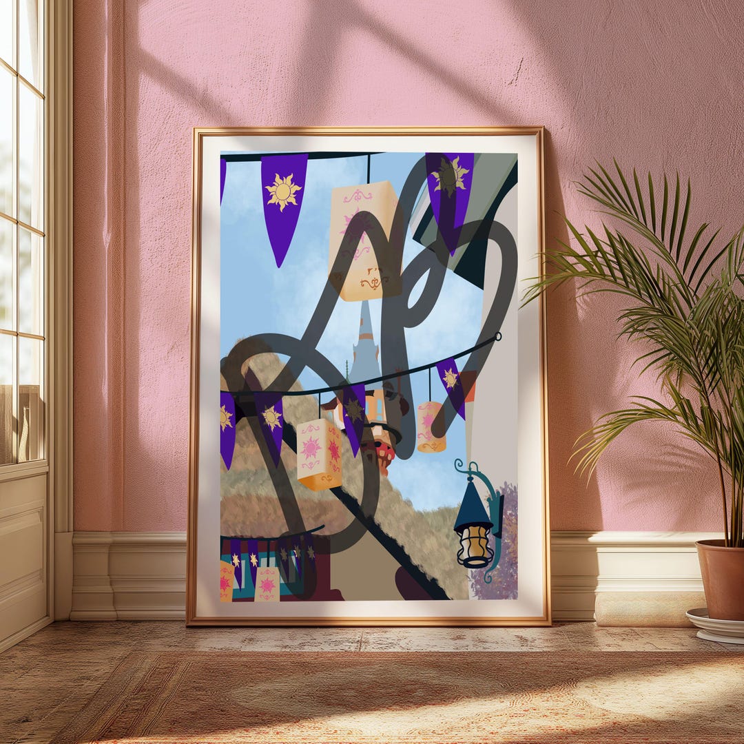 Rapunzel's Tower - BORDERLESS Digital Download 8x10 Print - Etsy