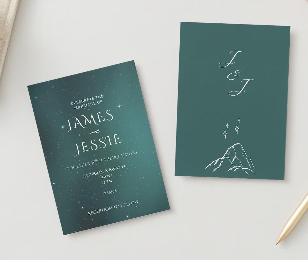 ACOTAR Night Court Save the Date Wedding Invitation Velaris Inspired - Etsy