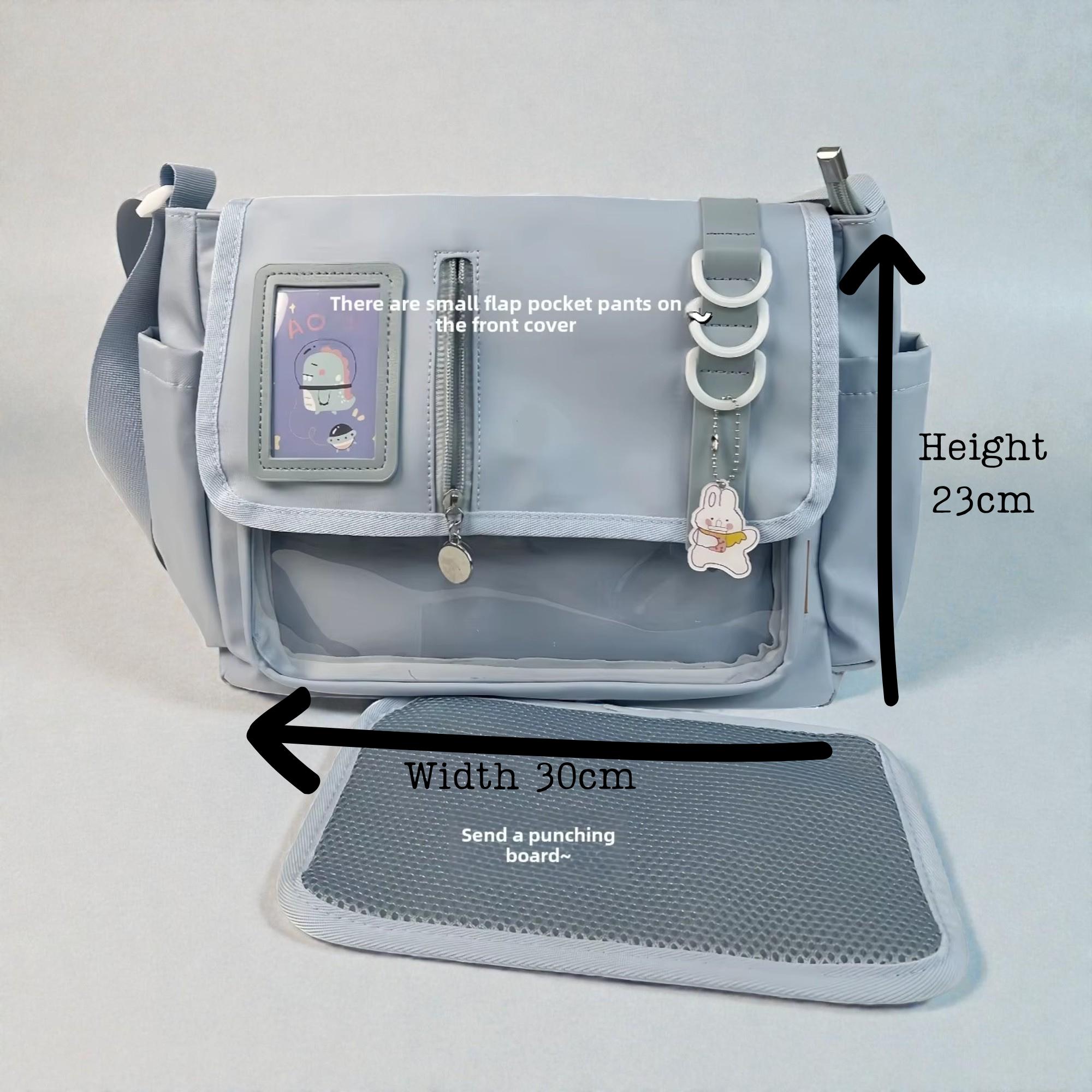 Kawaii Ita Messenger Bag, Aesthetic Crossbody Tote, Pastel Shoulder Bag ...