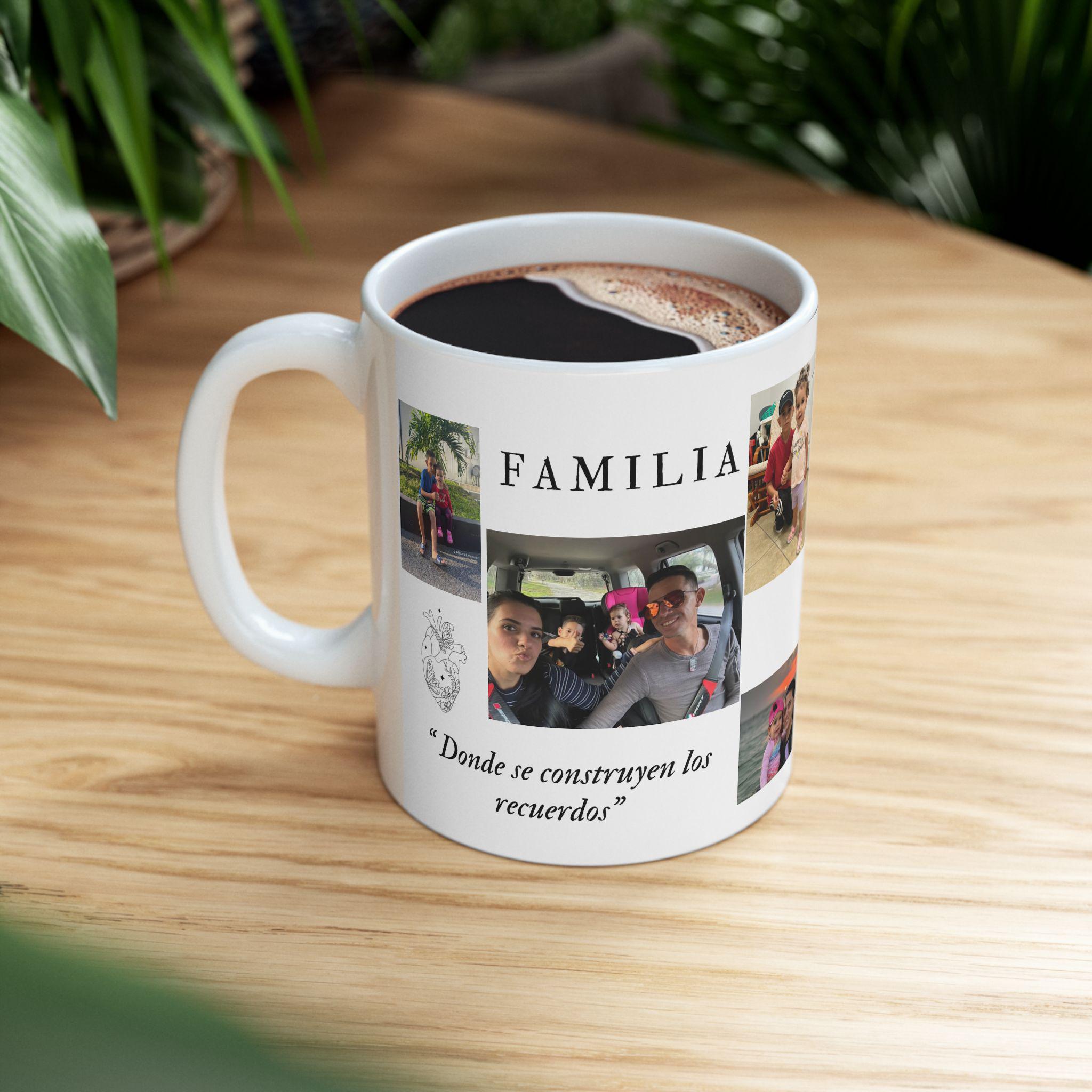 Personalized Ceramic Mug, Family Photos With Phrases, Family Gift ...