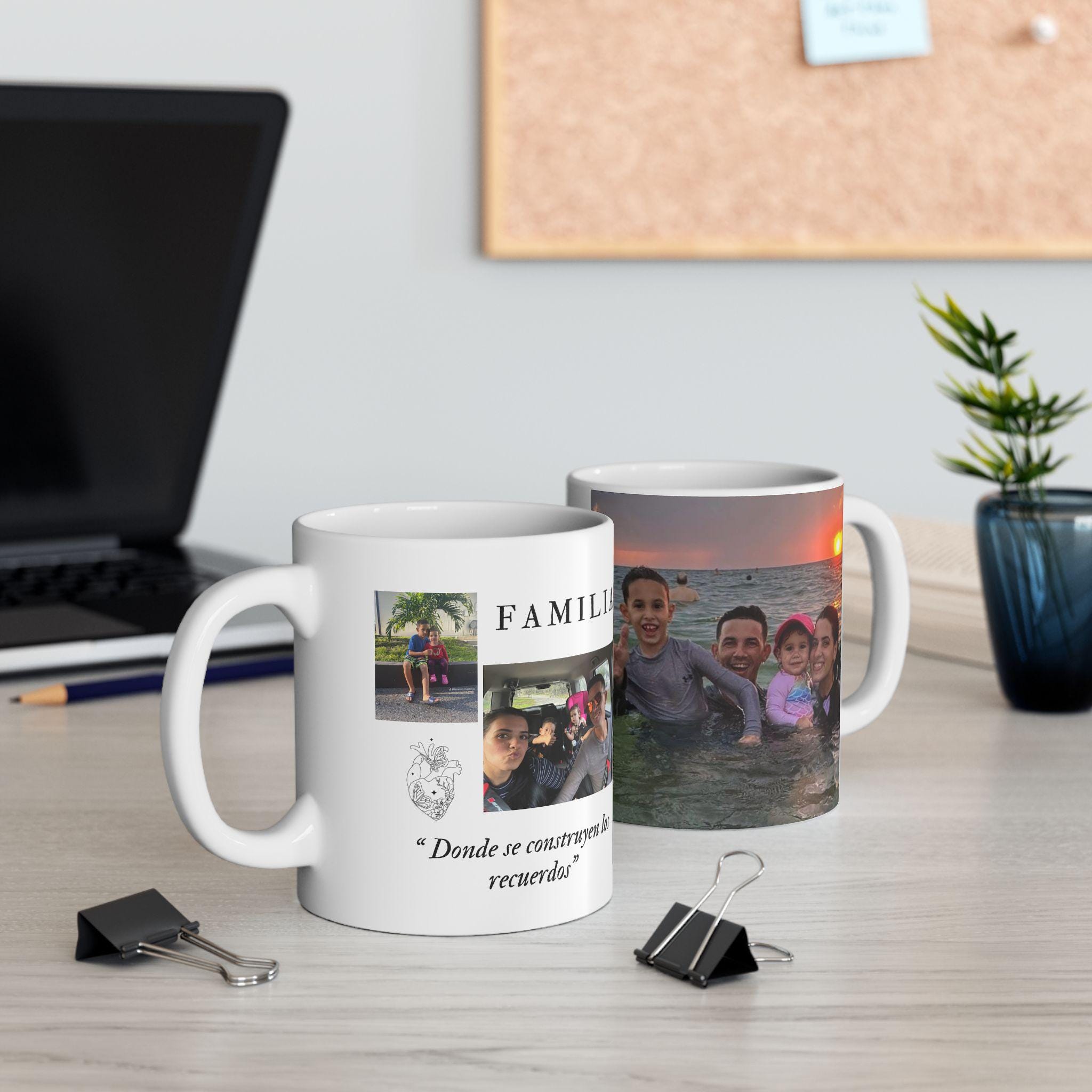 Personalized Ceramic Mug, Family Photos With Phrases, Family Gift ...