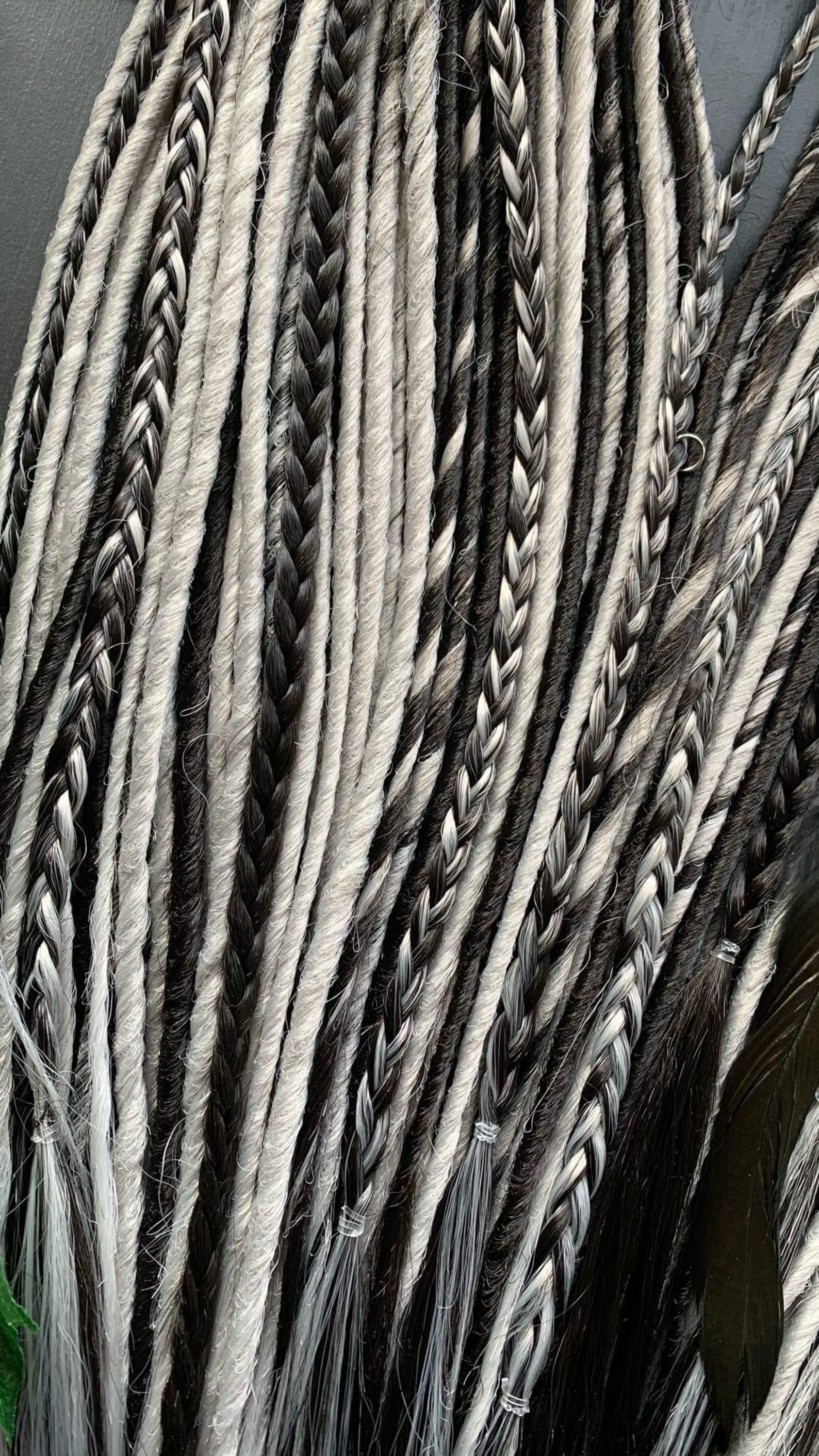 Set Crow Ombre Dreadlocks, Classic Dreadlocks, Natural Ombre Hair ; Se ...