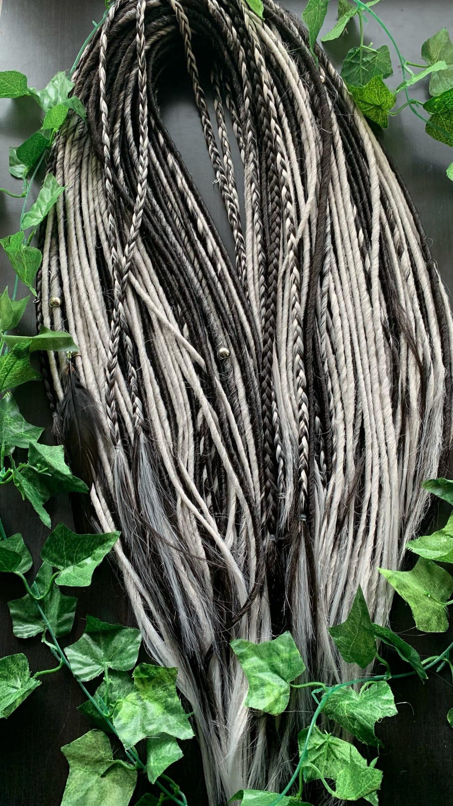 Set Crow Ombre Dreadlocks, Classic Dreadlocks, Natural Ombre Hair ; Se ...