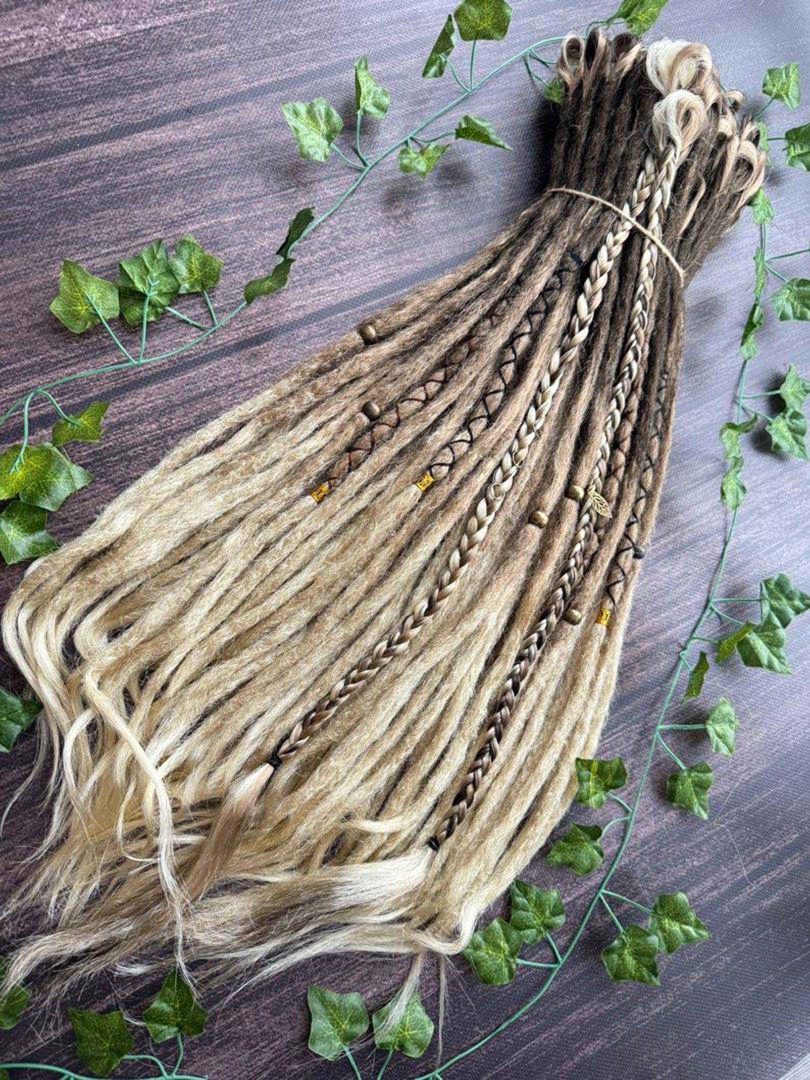 In Stock Full Head Set Natural Ombre Dreadlocks; Ready to Ship, Se ...