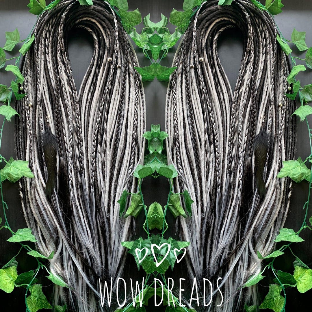 Set Crow Ombre Dreadlocks, Classic Dreadlocks, Natural Ombre Hair ; Se ...