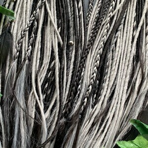 Set Crow Ombre Dreadlocks, Classic Dreadlocks, Natural Ombre Hair ; Se ...