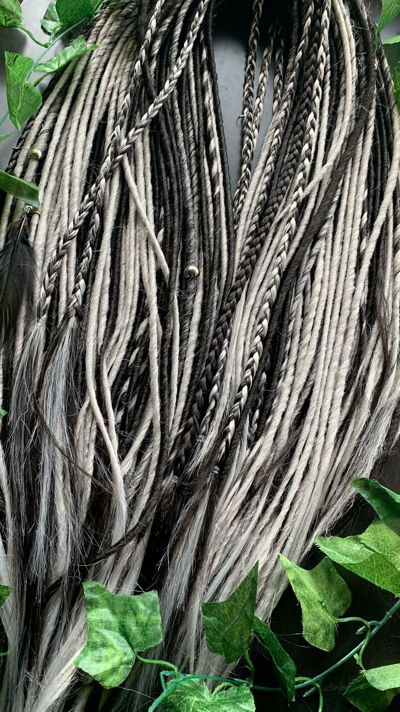 Set Crow Ombre Dreadlocks, Classic Dreadlocks, Natural Ombre Hair ; Se ...