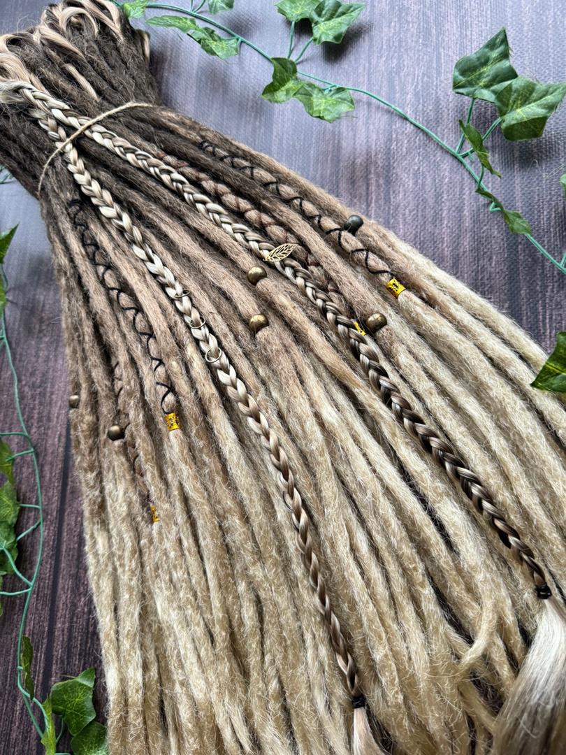 In Stock Full Head Set Natural Ombre Dreadlocks; Ready to Ship, Se ...