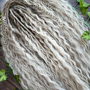 Set Cold Smoke Natural Ombre Curly Dreadlocks Hair ; Se Dreads ...