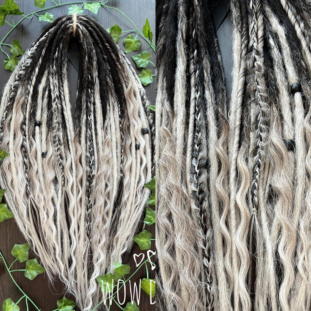 Set Wolf Ombre Dreadlocks, Crochet Dreadlocks, Curly Dreadlocks ...