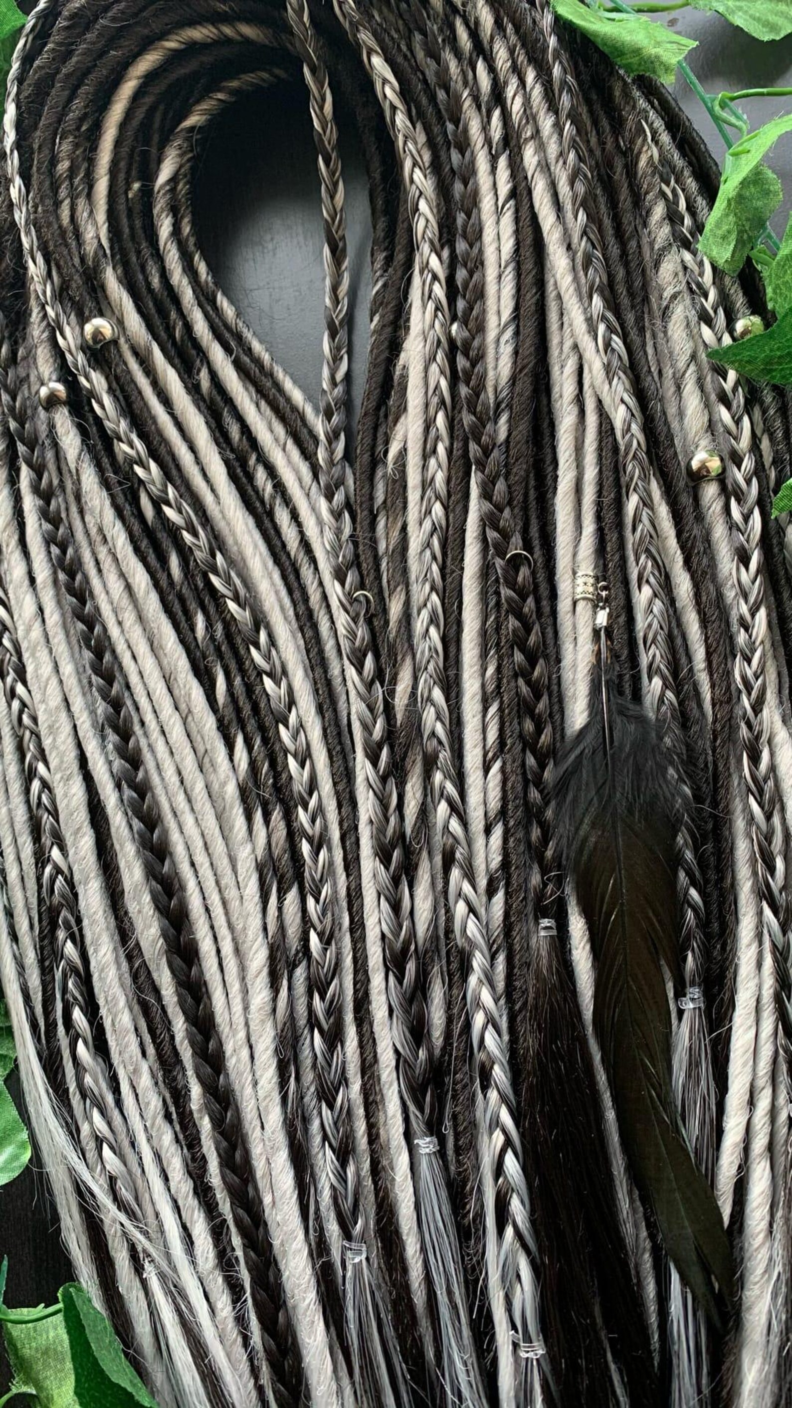 Set Crow Ombre Dreadlocks, Classic Dreadlocks, Natural Ombre Hair ; Se ...