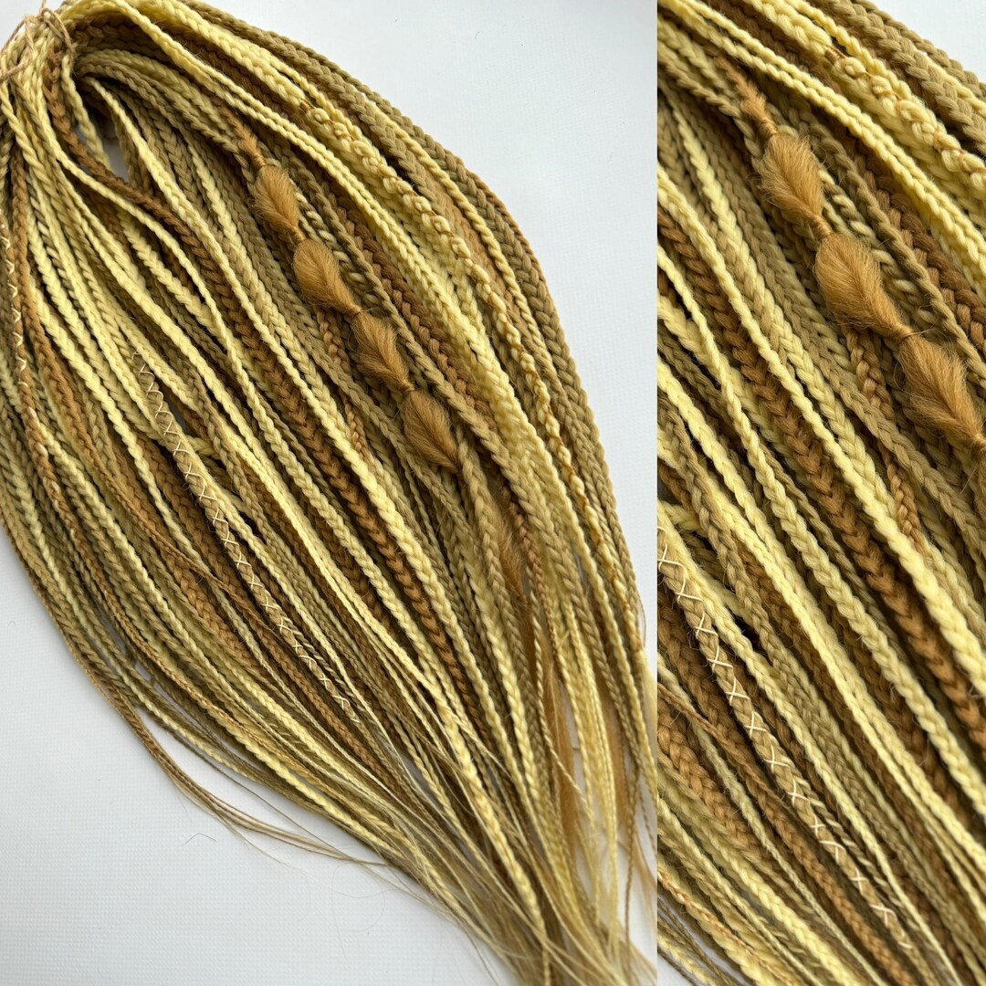 In Stock Full Head, Halloween Set "sandy Beach" Braids Dreads Facture ...