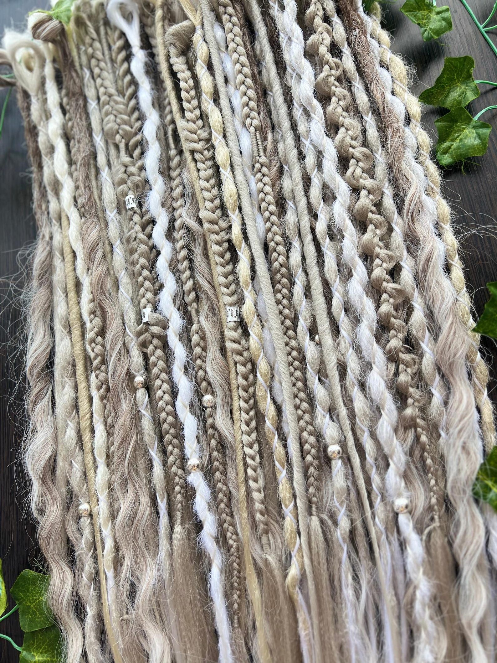Viking Ombre Dreadlocks Set: Scandinavian Braids, Textured Dreads - Etsy