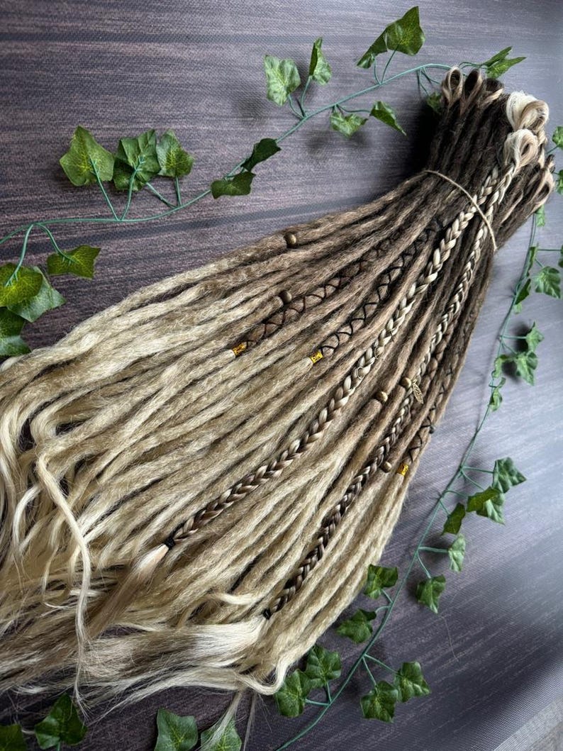 In Stock Full Head Set Natural Ombre Dreadlocks; Ready to Ship, Se ...