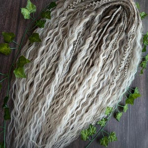 Set Cold Smoke Natural Ombre Curly Dreadlocks Hair ; Se Dreads ...