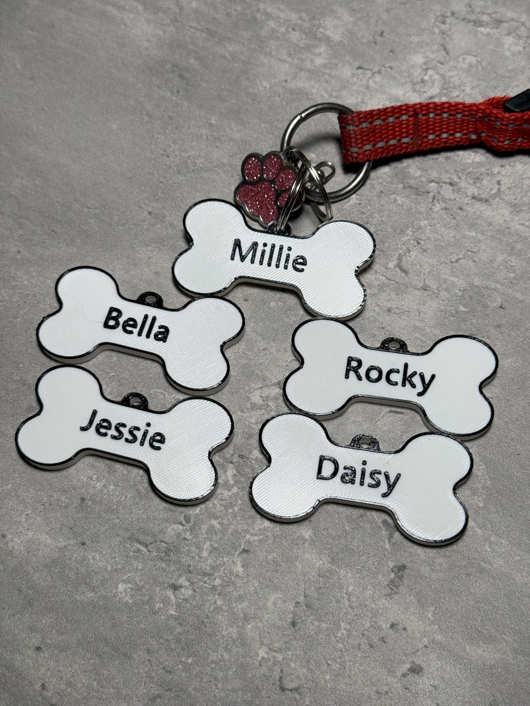 Custom 3D Printed Dog Tags Personalized Pet ID Tags Durable & Stylish ...