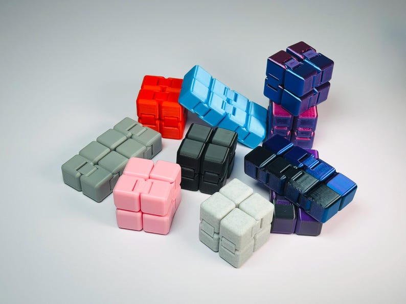 Infinity Fidget Cube 3D Printed Adult/teen ADHD Sensory Toy ...