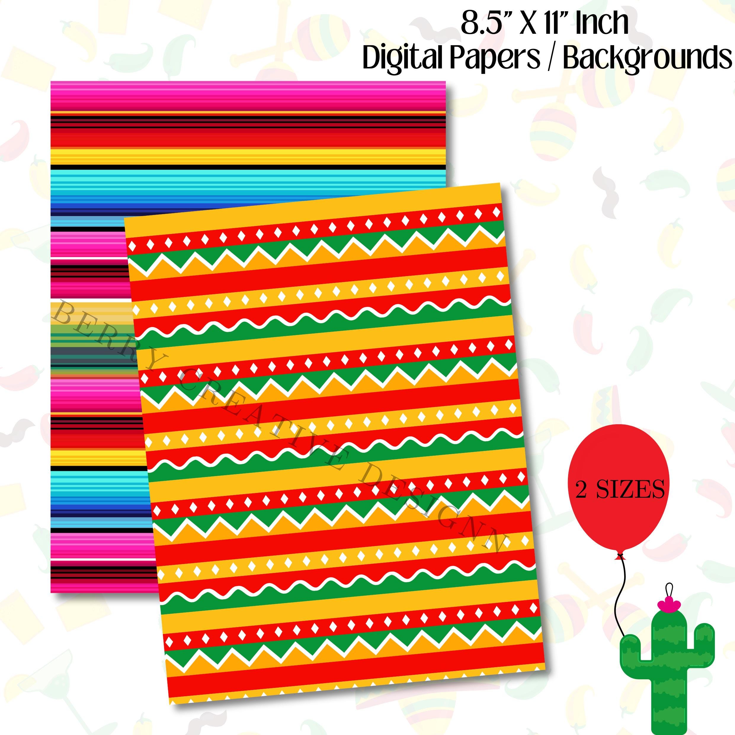 Cinco De Mayo Digital Paper | Fiesta Mexican Digital Paper | Mexican ...