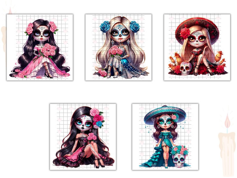 Catrina Clipart, Mexican Catrina Clipart, Day of the Death, Mexican ...