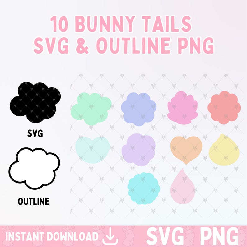Easter Bunny Tail SVG | Easter Bunny PNG | Easter Day | Easter Bunny ...
