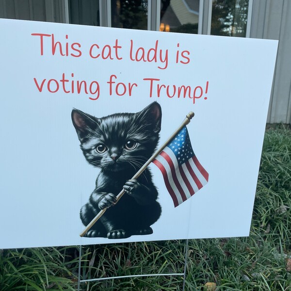 Cats for Trump Sign - Etsy