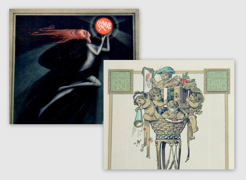 Roaring 20s Art Deco Litho Prints With Mat: Vintage Ads, Spirit of ...