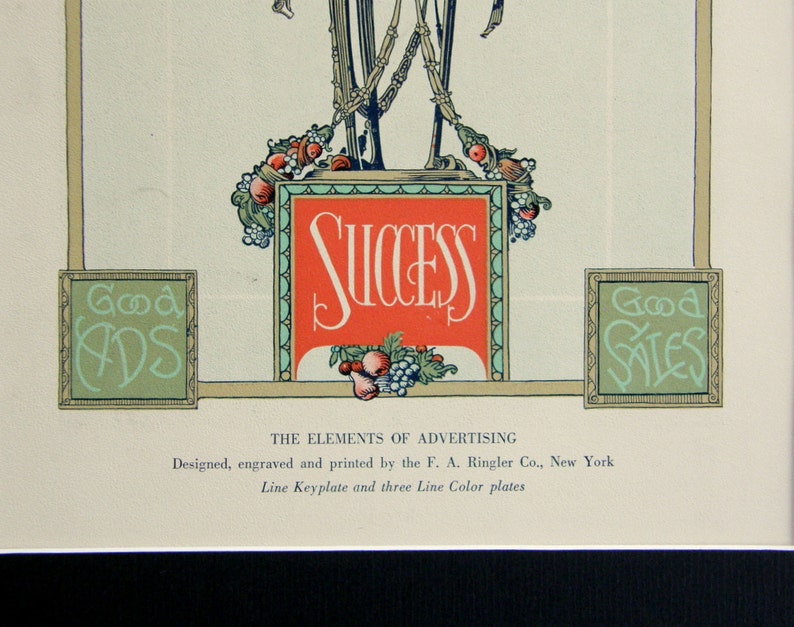 Roaring 20s Art Deco Litho Prints With Mat: Vintage Ads, Spirit of ...