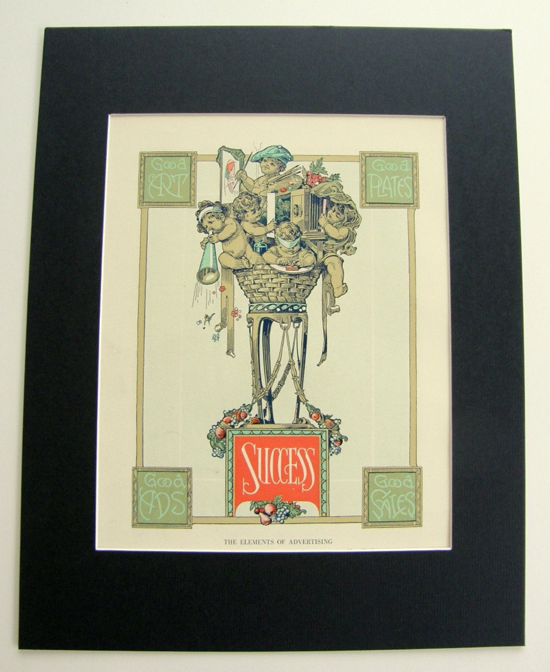 Roaring 20s Art Deco Litho Prints With Mat: Vintage Ads, Spirit of ...